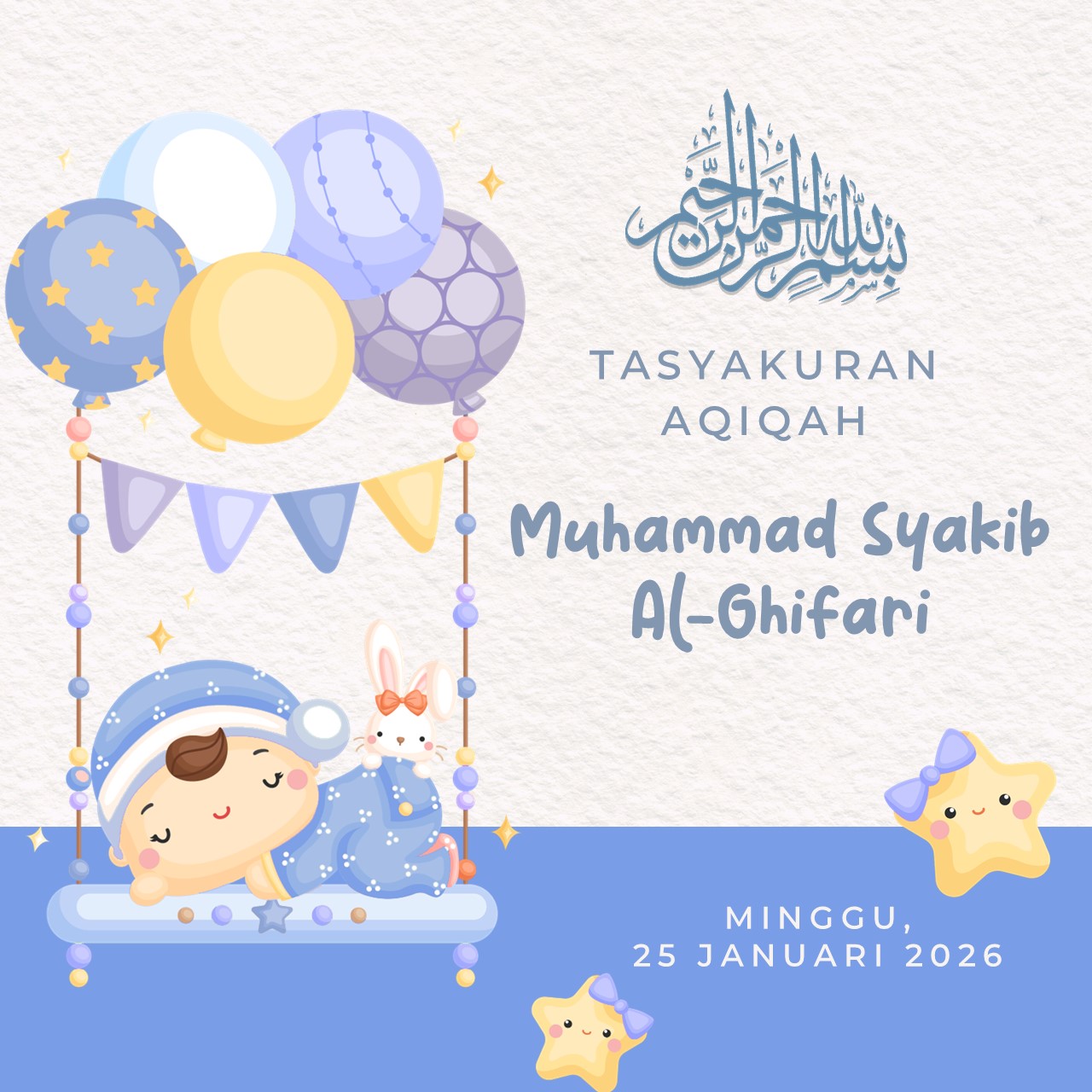 Tasyakuran Aqiqah Syakib - di UndanganDigital.Com